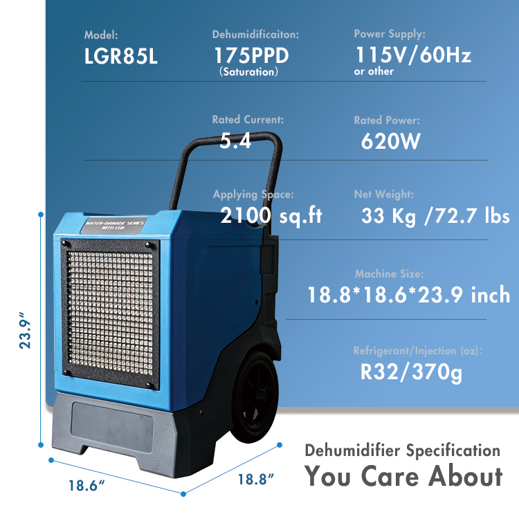 LGR85L Whole Basement LGR Dehumidifier for Sale | Preair